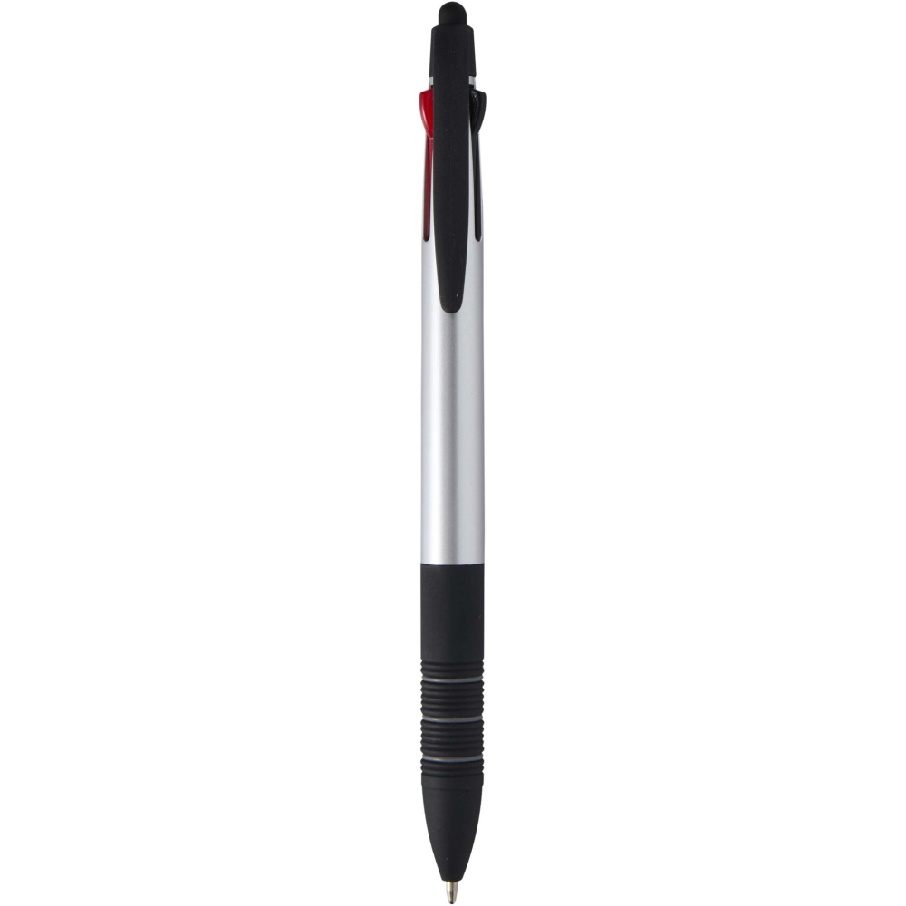 Trine 3-ink RCS recycled ballpoint pen with stylus | Logotrade
