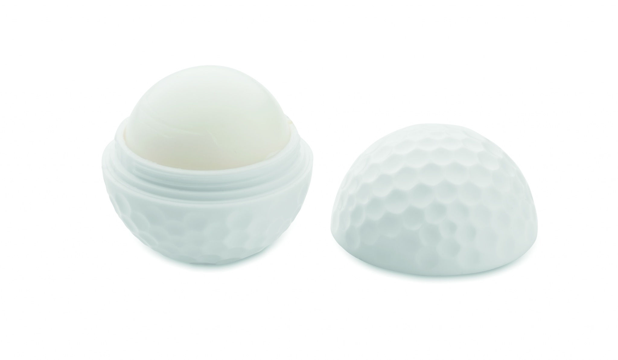 Lip balm in golf ball shape | Logotrade